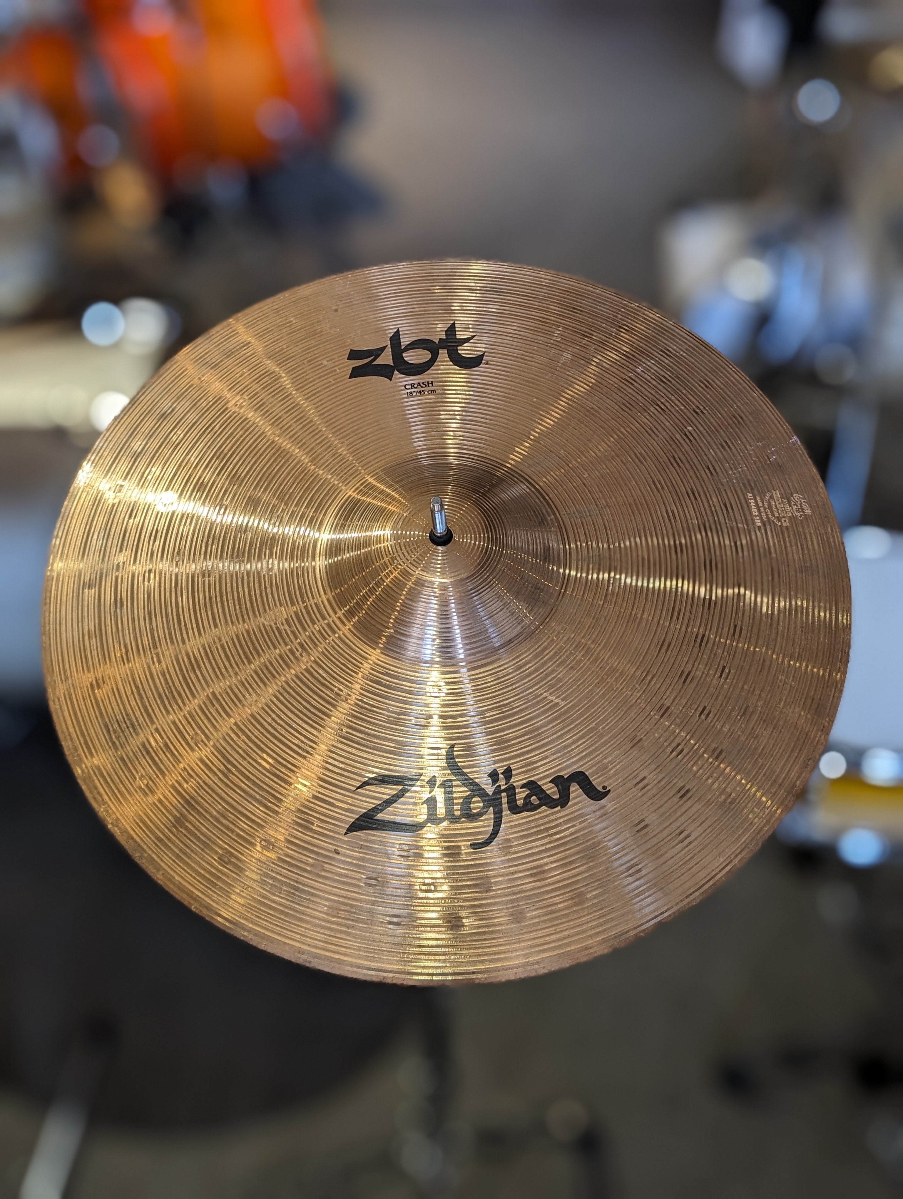 Zildjian ZBT 18 Crash Cymbal Used Acoustic Music Shop zildjian-zbt-18-crash-cymbal-used-acoustic-music-shop