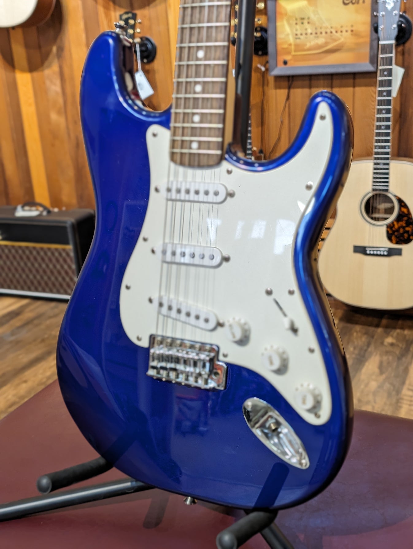 Squier Affinity Stratocaster - Metallic Blue (2005) – Acoustic Music Shop