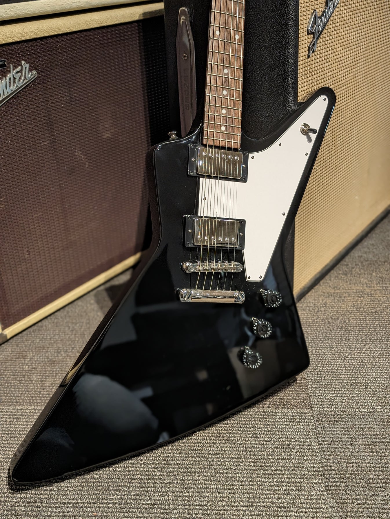 Epiphone Explorer Electric Guitar - Ebony (2022) – Acoustic Music Shop