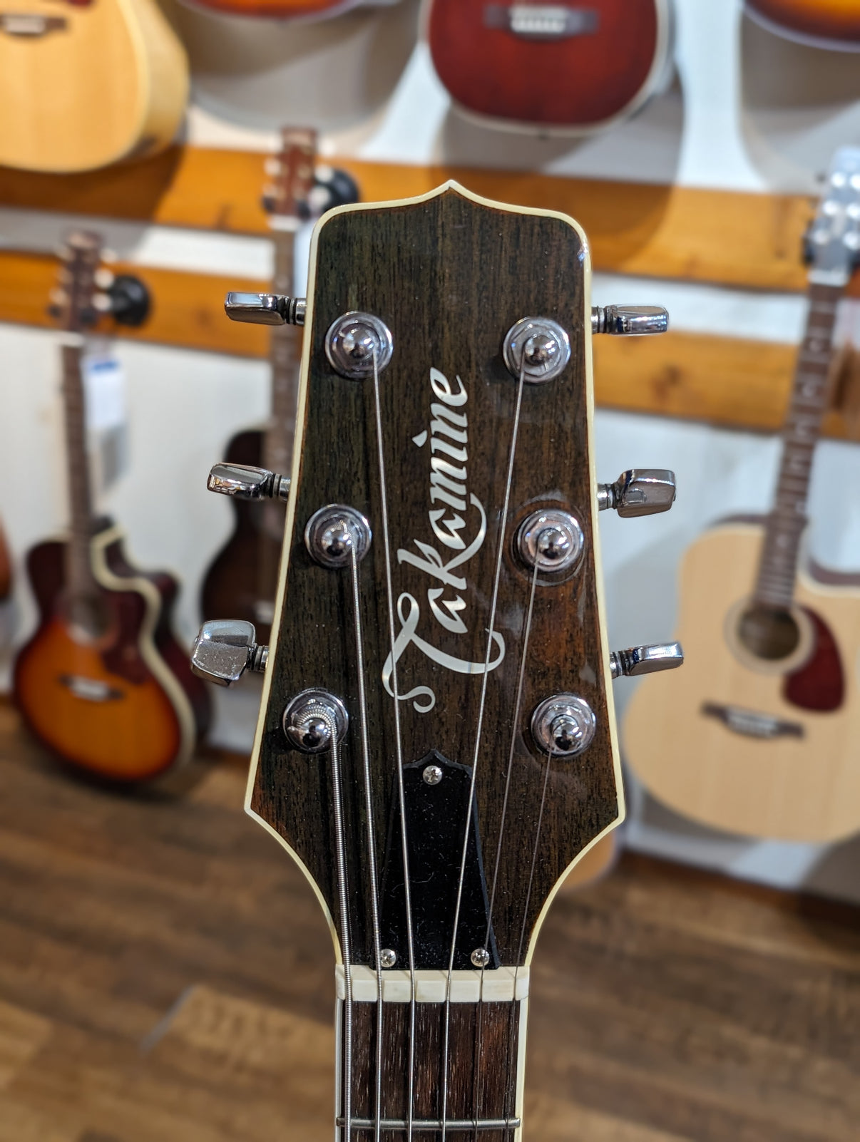 Takamine EF-590 Thinline Acoustic/Electric Guitar w/Case - Flamed Mapl ...