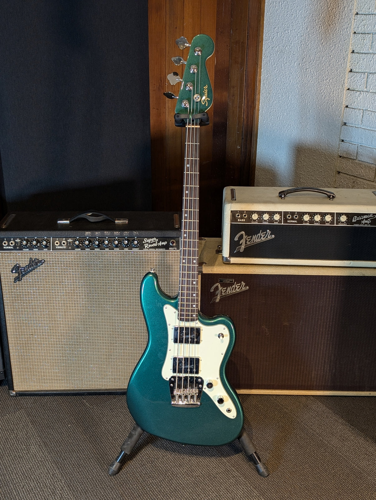 Squier Paranormal Rascal Short Scale Bass w/Gig Bag - Sherwood Green ...