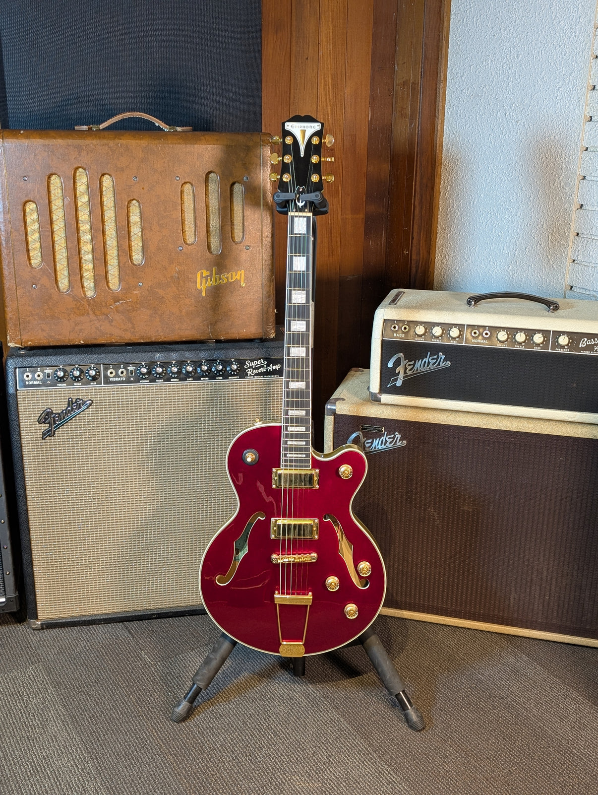 Epiphone Uptown Kat ES Semi-Hollow Electric Guitar - Ruby Red (2020 ...