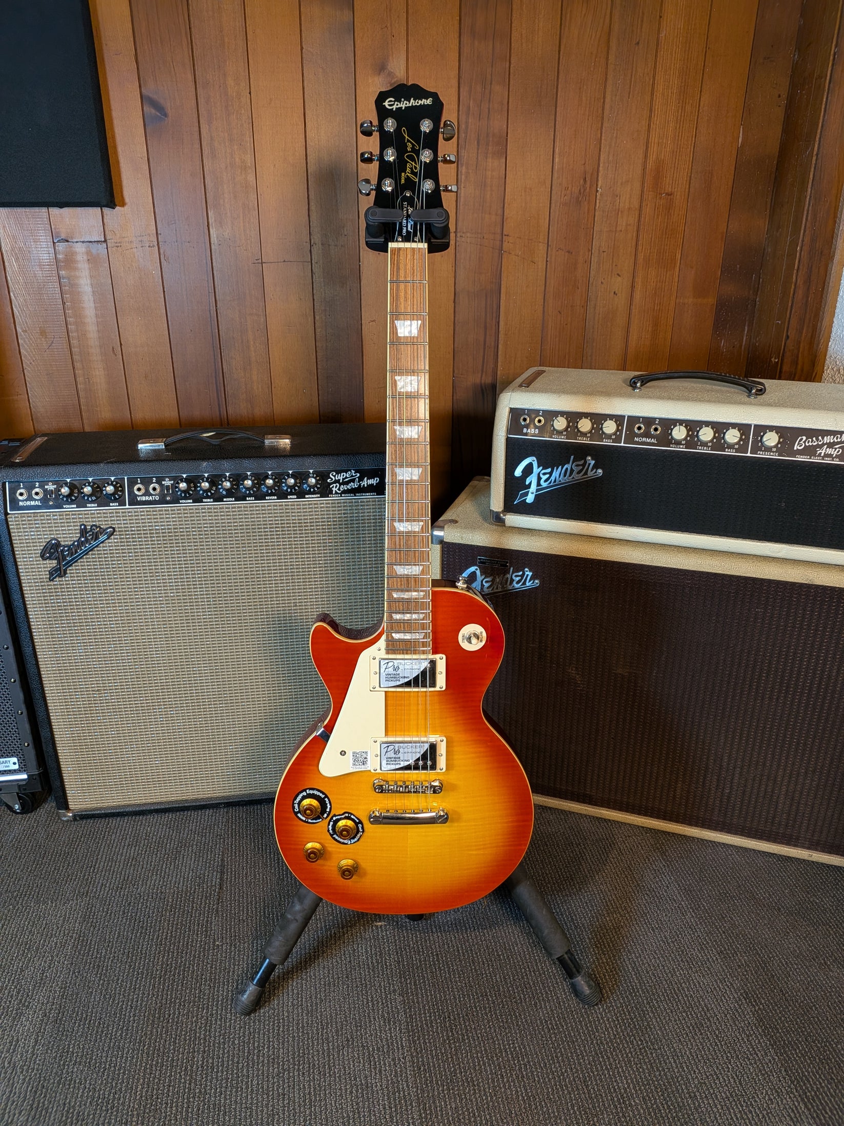 Epiphone Les Paul Standard PlusTop Pro Electric Guitar - Heritage Cher ...